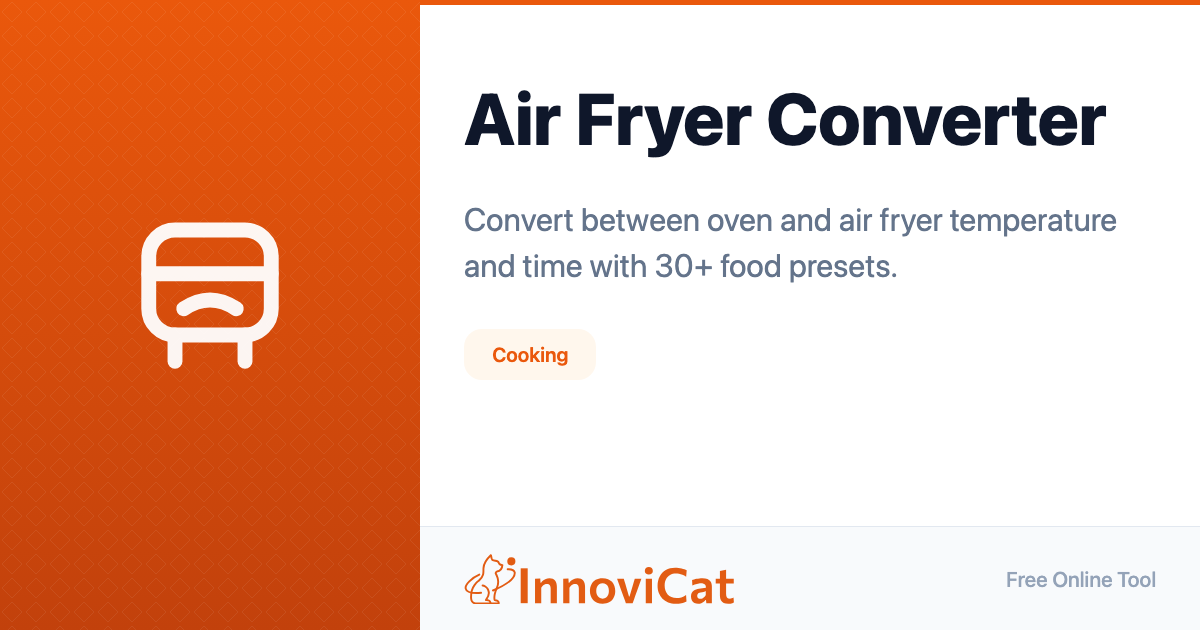 Air Fryer Converter - InnoviCat Tools