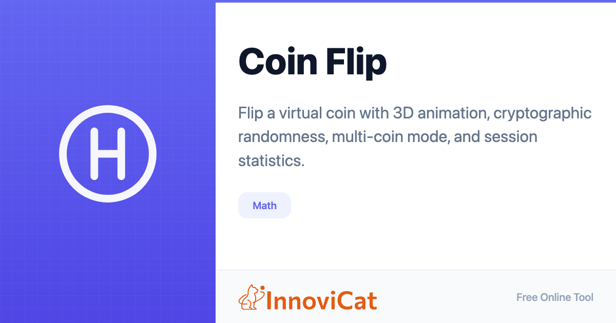 Coin Flip - InnoviCat Tools